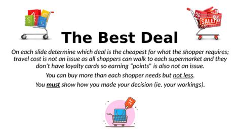 The Best Deal Teaching Resources