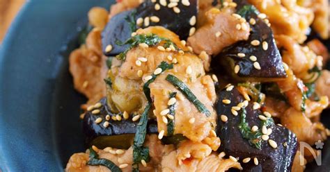 ご飯もお酒もすすむ♪『豚こまとなすの大葉にんにく醤油炒め』 レシピサイトnadia