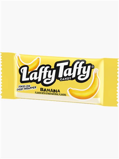 Banana Laffy Taffy Sticker For Sale By Jillyjucie Redbubble