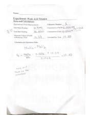 Experiment Weak Acid Titration Pdf Name Experiment Weak Acid Titration Data And Calculations