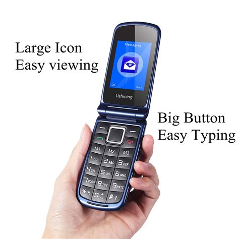 G Unlocked Senior Flip Phone With Charging Cradle Large Icon T Mobile Flip Phone SOS Button