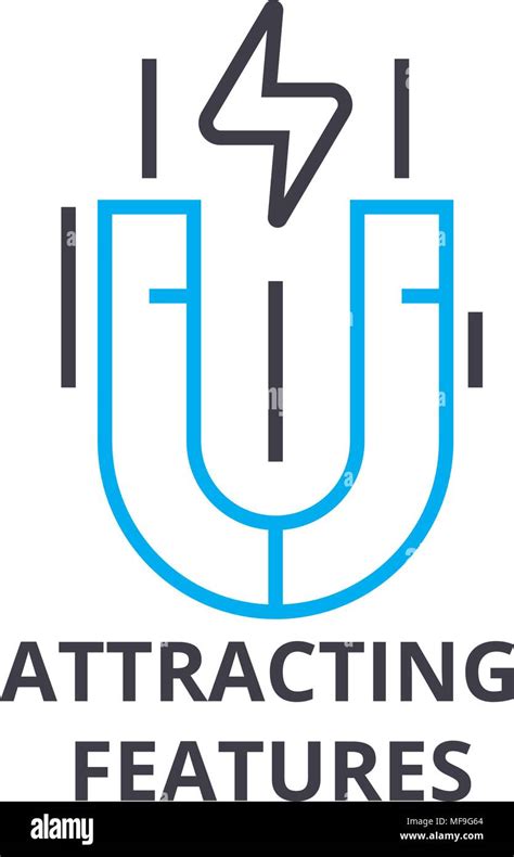 Attracting Features Thin Line Icon Sign Symbol Illustation Linear