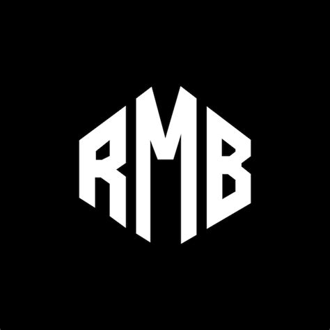 Premium Vector Rmb Letter Logo Design With Polygon Shape Rmb Polygon
