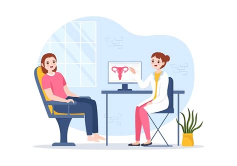 Premium Vector Endometriosis With Condition The Endometrium Grows