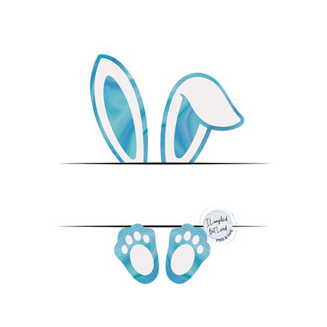 Easter Bunny Monogram Png Easter Bunny Png Easter Monogram Png