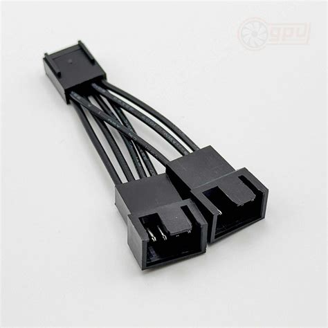 Mini Fan Splitter Cable Dual Pwm For Cpu Gpu 5cm Black Gpuconnect Com