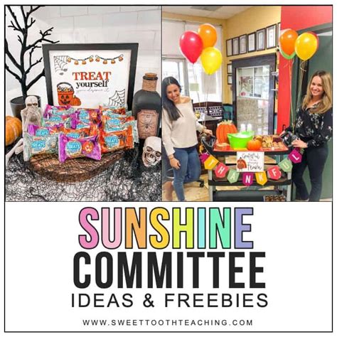 Sunshine Committee Ideas To Boost Morale Sweet Tooth Teaching