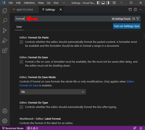 How To Auto Format Code In Vs Code