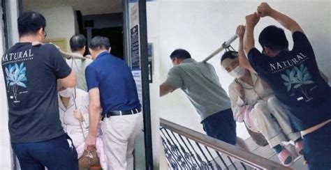 女子剖腹产出院，三个男人用箩筐爬五楼抬回家：家人把我放在第一位腾讯新闻