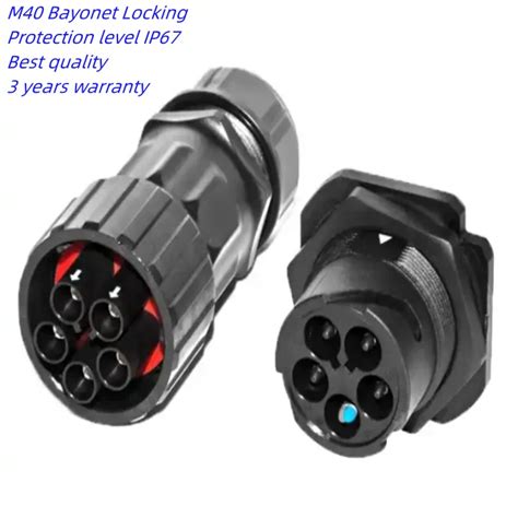 M40 Series 3pin 5pin Sensor Circular Connector Ip67 Waterproof Male