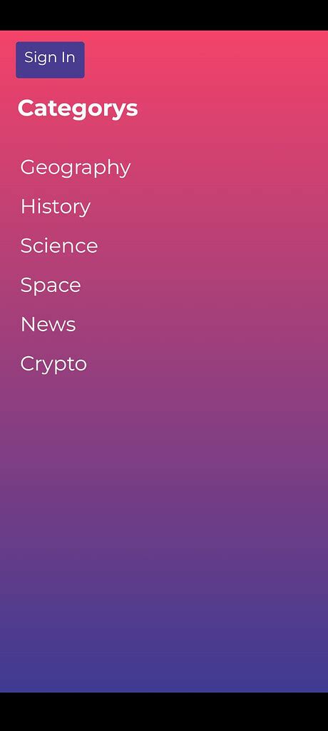 design review on my quiz app user interface and graphics mit app