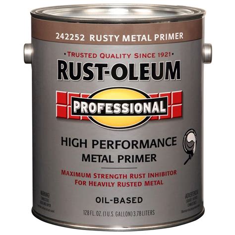 Rust Oleum Professional 1 Gal Red Flat Rust Preventive Primer Case Of