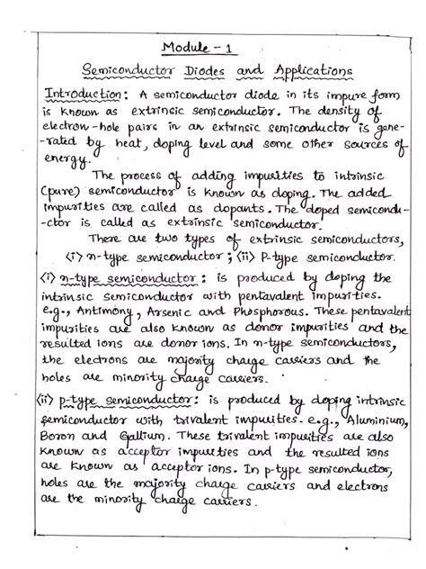 Module 01 Part 1 Pdf Semiconductors Electricity