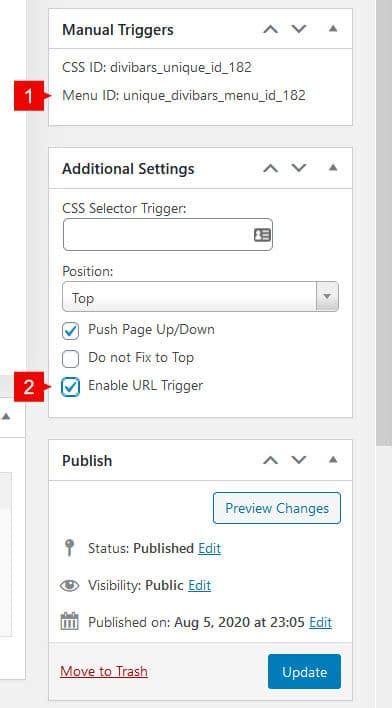 how to trigger a divi bar on click from a menu link divi life