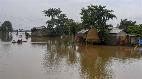 Flood Situation In Assam Remains Grim With Over Lakh Affected