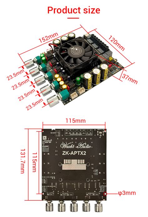 DIYMORE ZK APTX2 Bluetooth 2 1 Channel Qualcomm Bluetooth Power