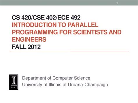 Ppt Department Of Computer Science University Of Illinois At Urbana