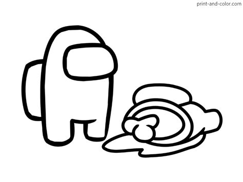 Among Us Coloring Pages Print And