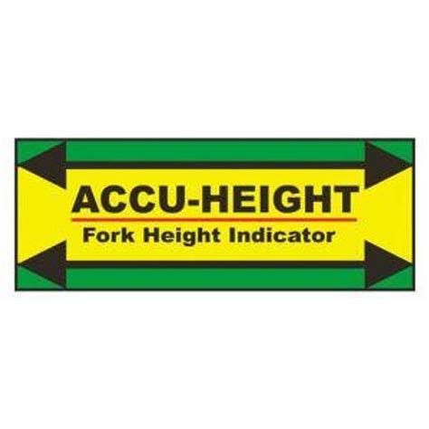 Accu Height Fork Height Indicator Pallet Entry Visual Aid