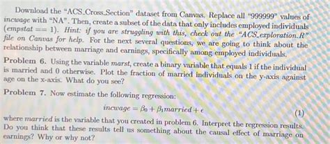 Solved Download The Acscrosssection Dataset From Canvas