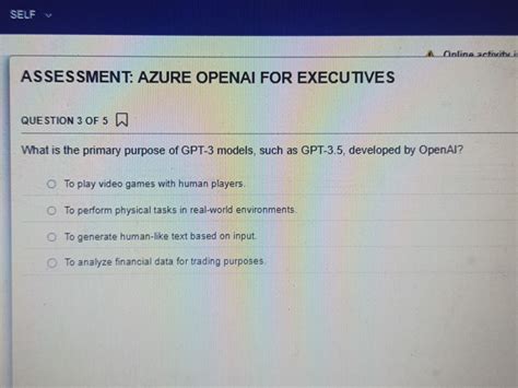 What Is The Primary Purpose Of Gpt Models Studyx