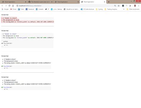 The Markdown Pane Does Not Handle Indented Docstrings Well Issue