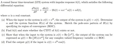 solved a causal linear time invariant lti ﻿system with