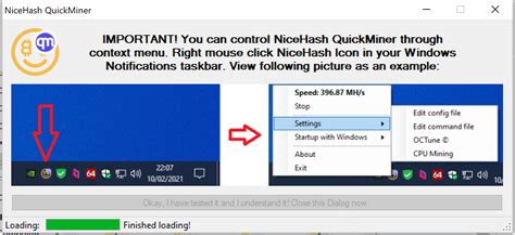 BUG Startup Dialog Won T Close Issue 714 Nicehash NiceHashQuickMiner GitHub