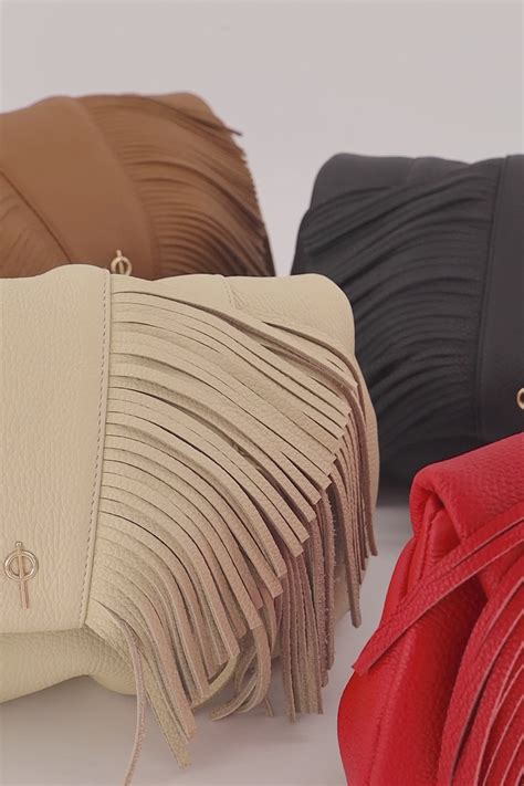 Fringe Leda Tan Otrera Bags