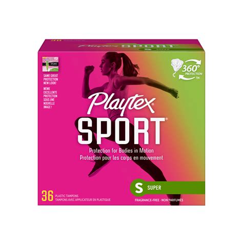 Playtex Sport Plastic Tampons Superunscented 36 Ct