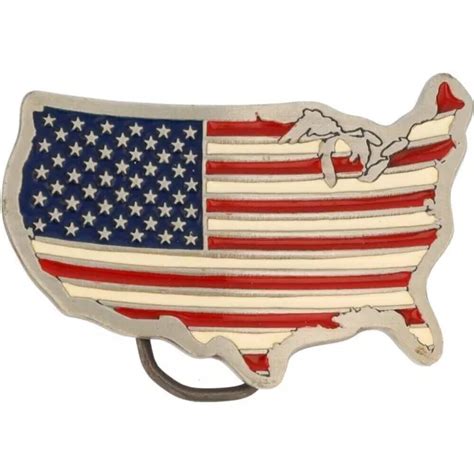 DRAPEAU AMÉRICAIN PRIDE USA Vétéran Patriotique Ouest 1980s NOS Rétro