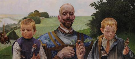 Self Portrait Painting Jacek Malczewski Oil Paintings