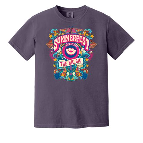 Plum Garment Dyed Tee The Summerfest Store