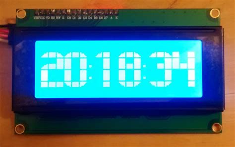 4 Line Lcd Big Numbers Wooduinoca