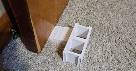 Cinder Block Door Holder By Benxfactor Download Free Stl Model