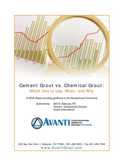 Cement Grout Vs Chemical Grout Which One To Use When And Why Pdf