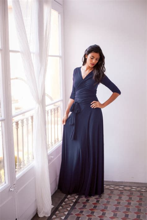 Navy Blue Long Maxi Dress