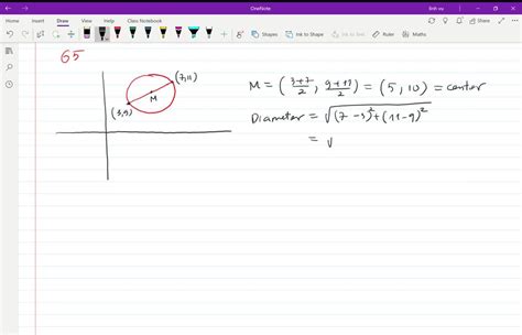 solved a line segment through the center of each circle intersects the