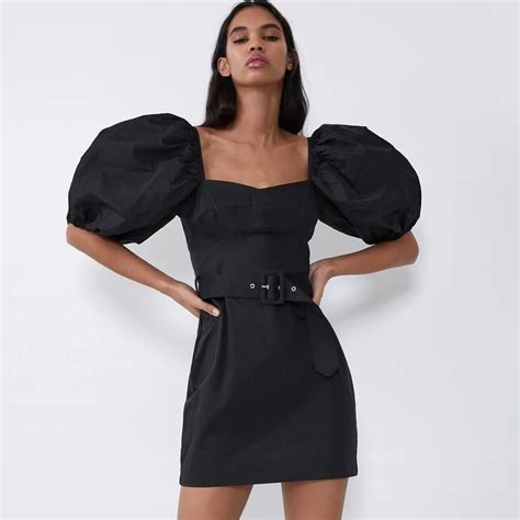 Agong платья с квадратным воротником для женщин модное тонкое однотонное платье в стиле пэчворк