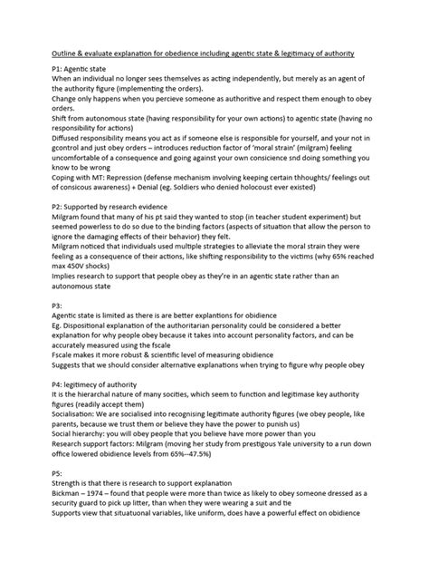 Psycology Revision Pdf Obedience Human Behavior Popular Psychology