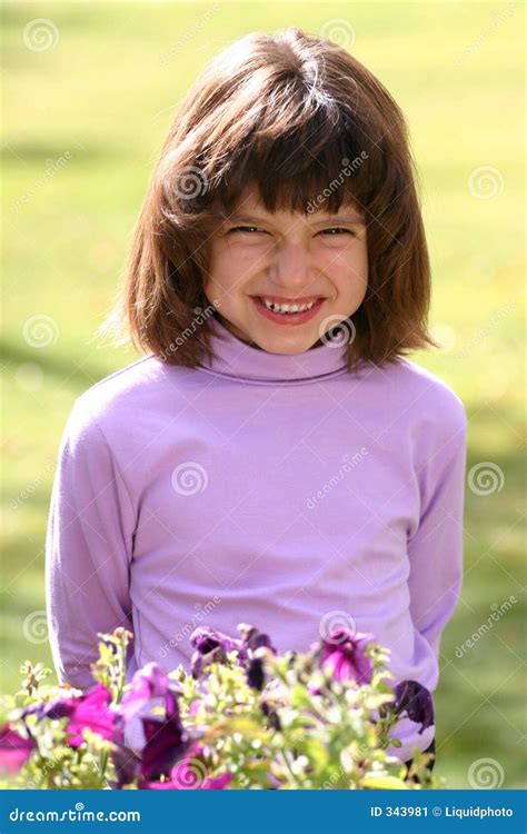Young Girl Big Smile Stock Image Image Of Fashion Outside 343981