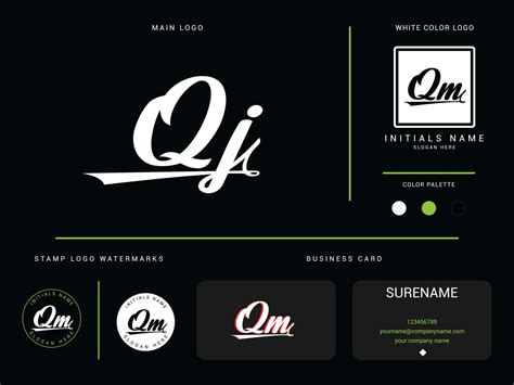 Minimalist Qj Luxury Apparel Logo Unique QJ Logo Icon With Branding For Clothing Business