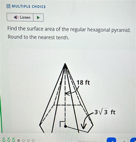 Solved 8 Multiple Choice Find The Surface Area Of The Regular