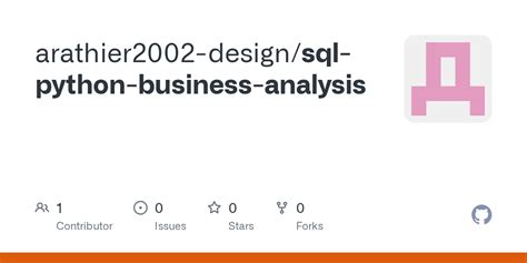 Github Arathier2002 Designsql Python Business Analysis · Github