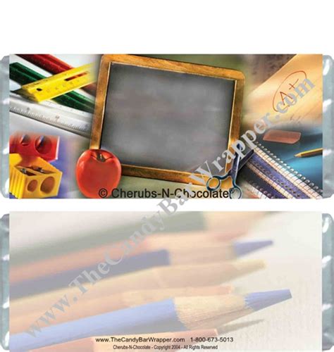 School Or Teacher Themed Candy Bar Wrappers The Candy Bar Wrapper