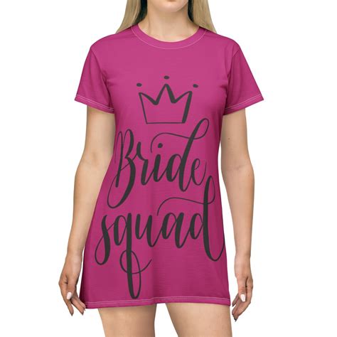 Bride Squad T Shirt Dress Etsy