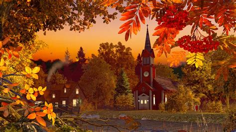 Autumn Wonderland 3D Screensaver YouTube