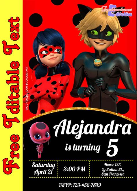 Ladybug Invitation Template