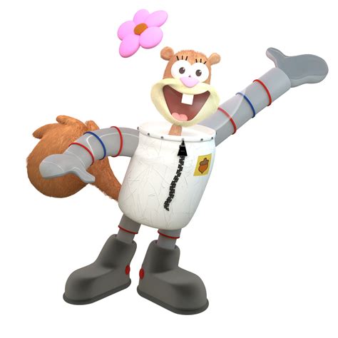 Sandy Cheeks 3d Model Rigged Cgtrader
