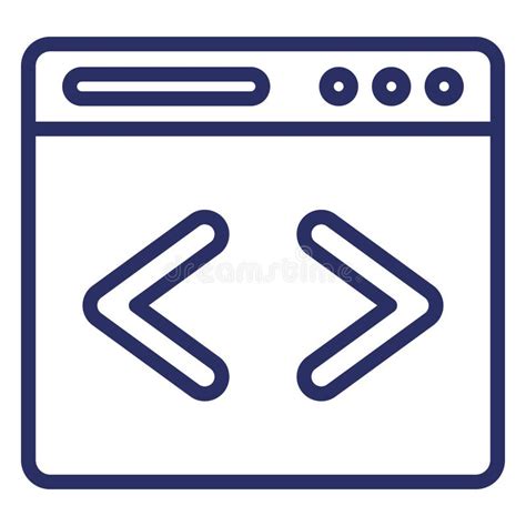 Html Coding Color Isolated Vector Icon That Can Be Easily Modified Or